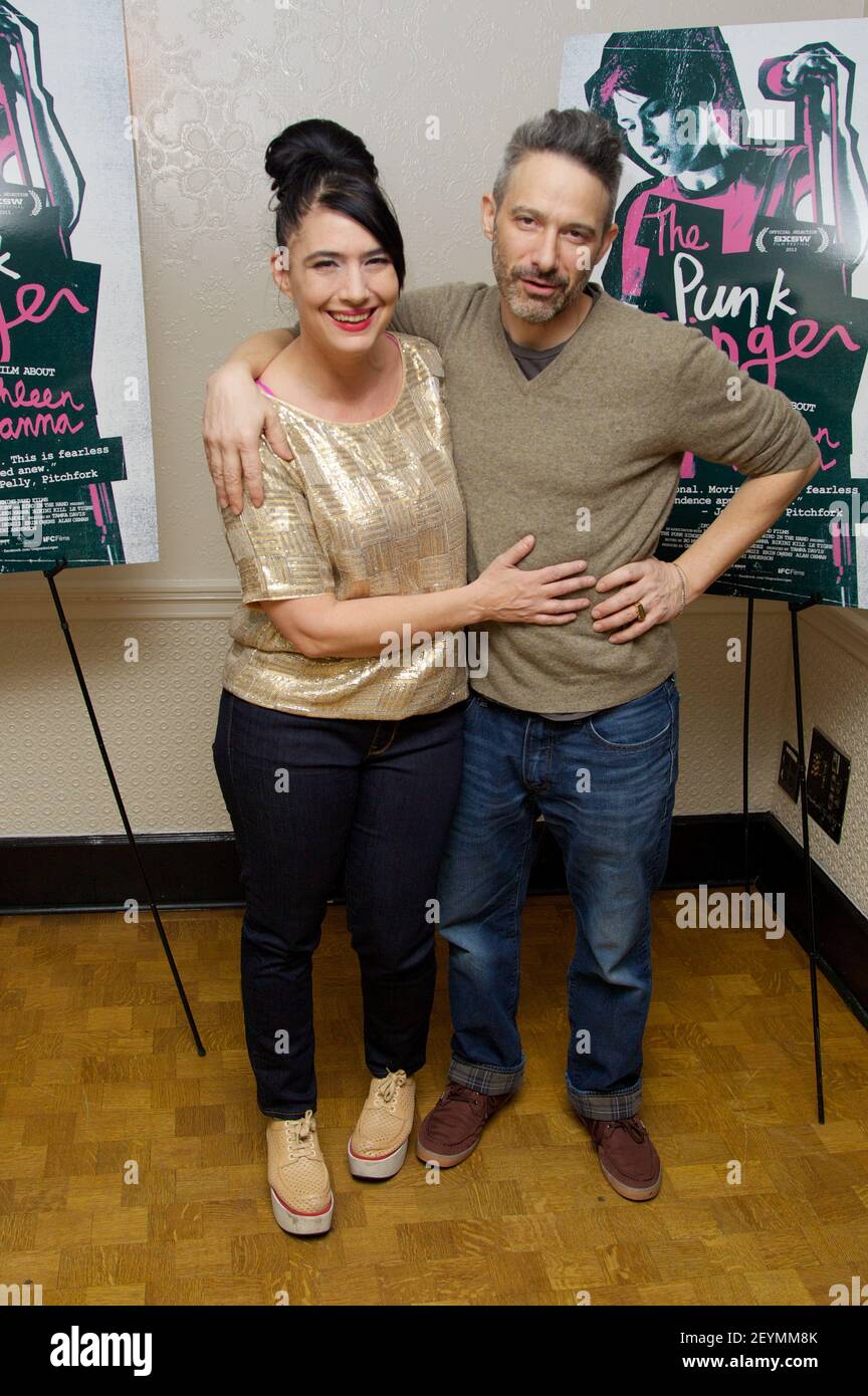 Kathleen Hanna L And Husband Adam Ad Rock Horovitz Attend The Punk Singer Screening At