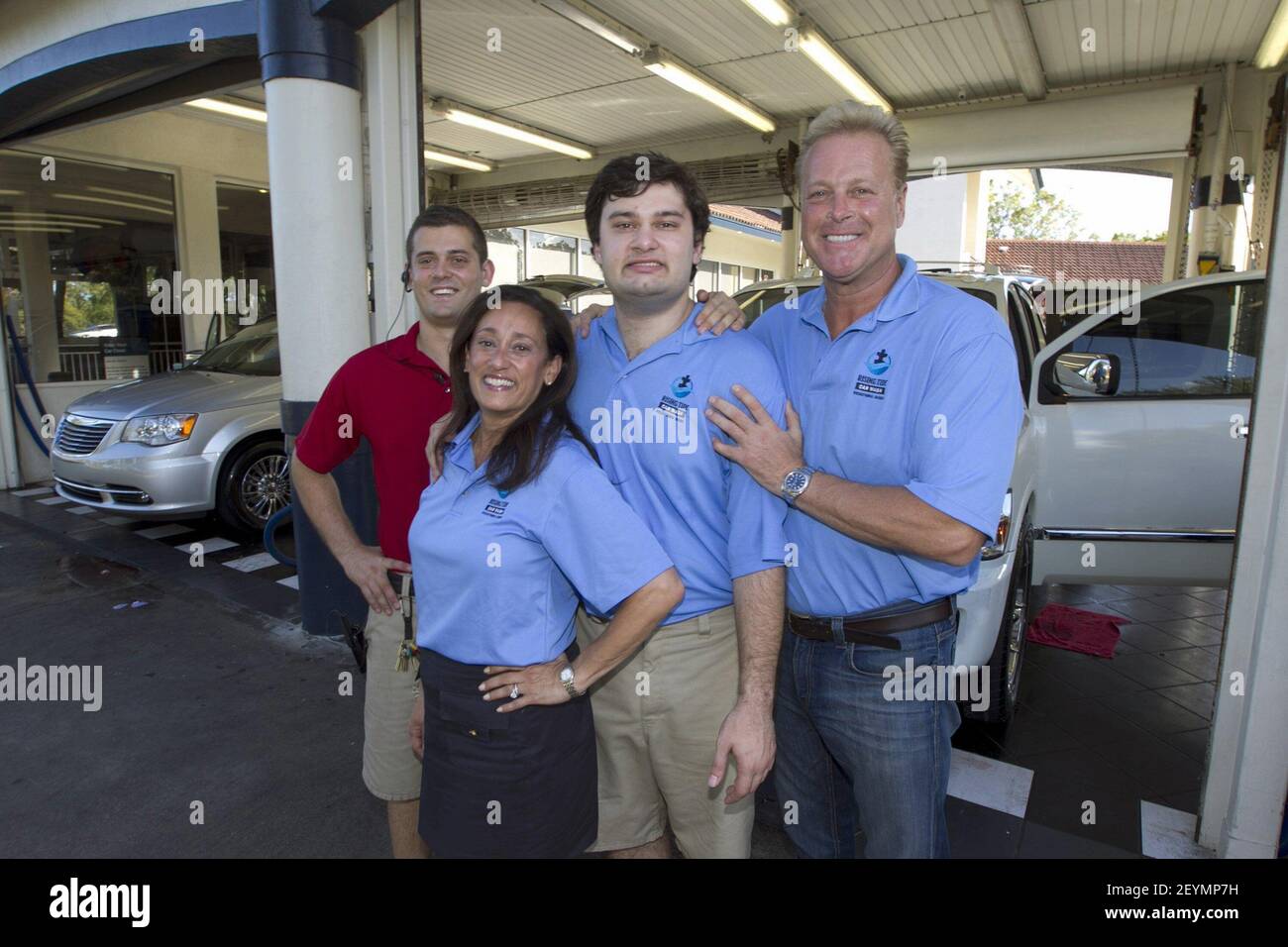 Tom D'Eri, from left, with his mother Donna, brother Andrew and father ...