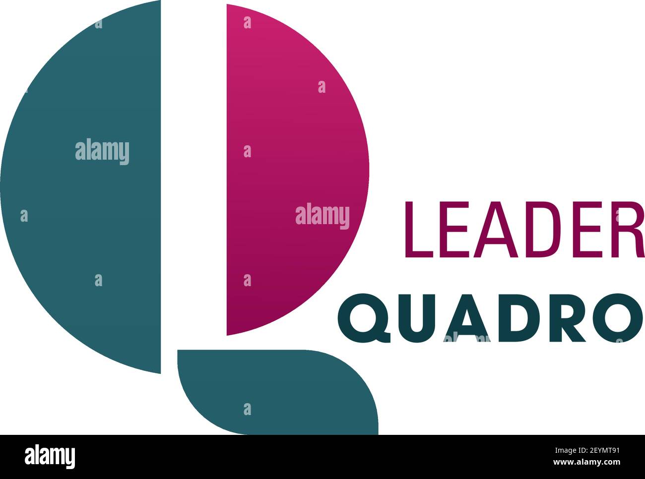 Leader Quadro abstract sign. Company or corporate, union business ...