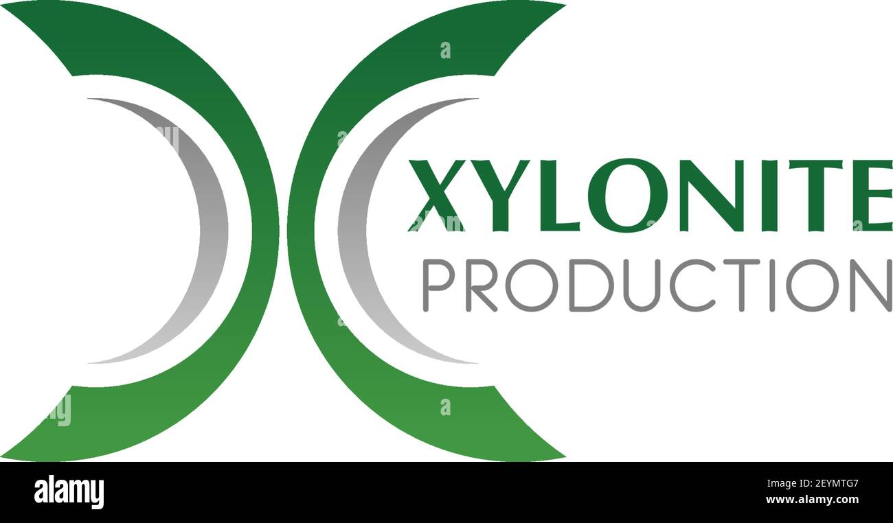 Letter X icon for production industry and construction development or ...