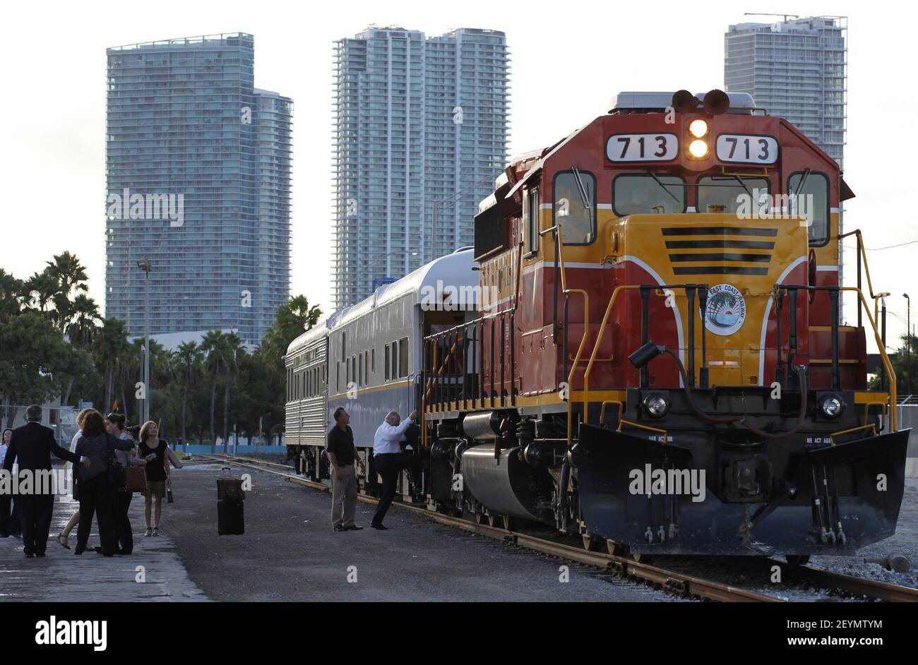 The Port of Miami restored its rail connection, severed by a hurricane ...