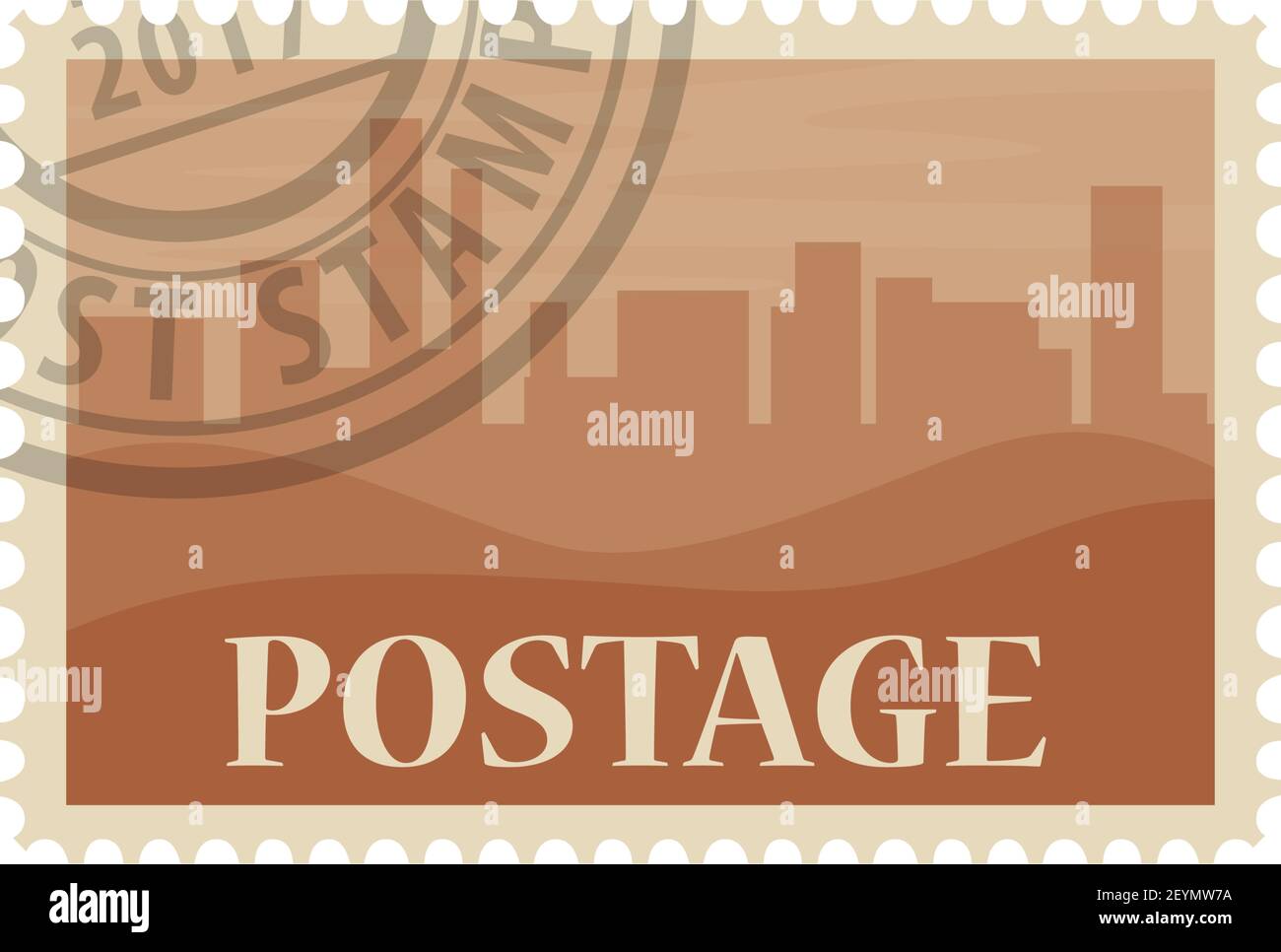 Postage stamp silhouette Stock Vector Images - Alamy