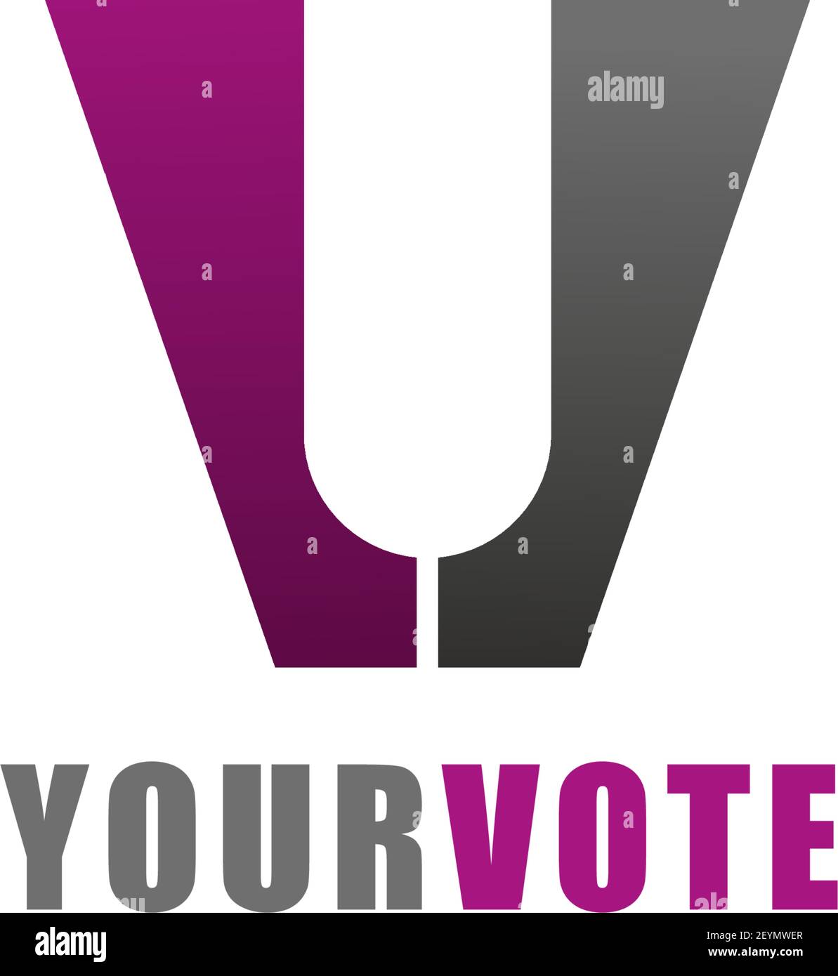 Your vote vector sign. Concept of elections and poll. Make your choice ...