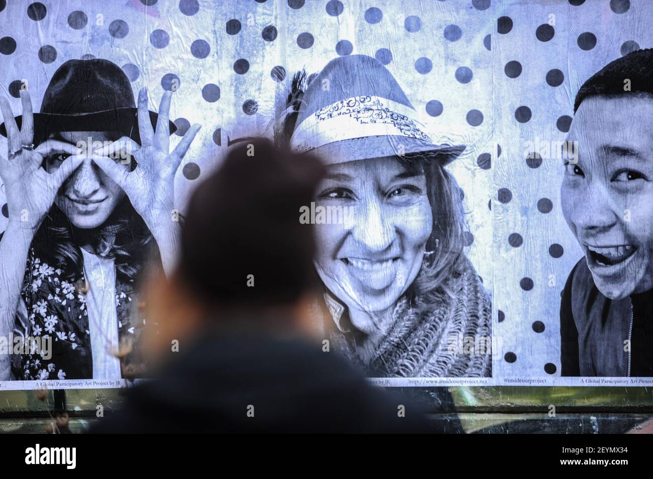 People completed Portland's first wall for JR's 'INSIDE OUT' project ...