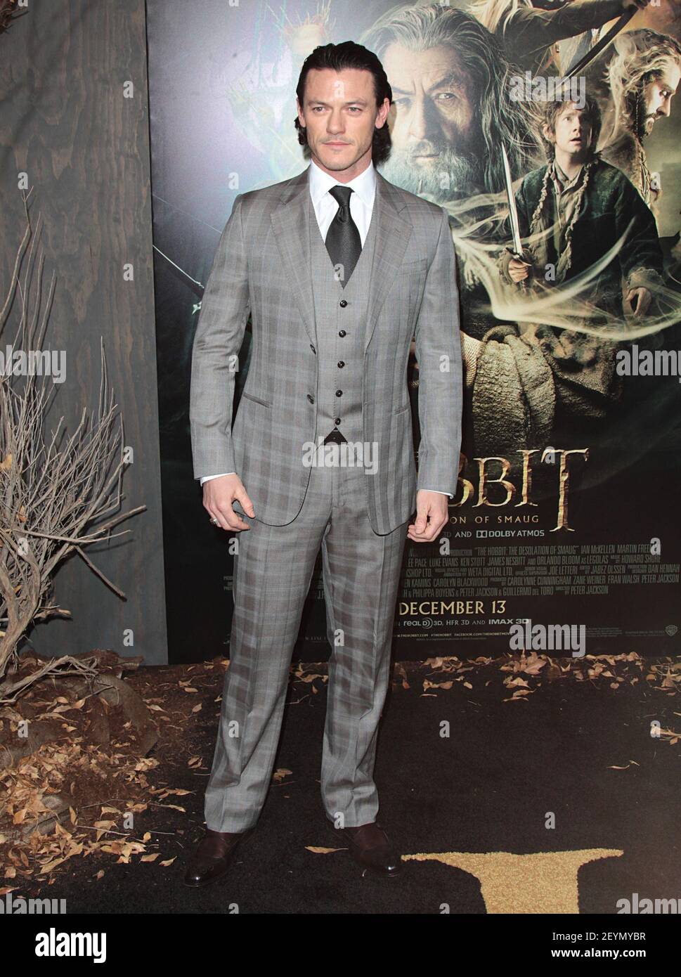 Luke Evans attends The Los Angeles Premiere of "The Hobbit: The ...
