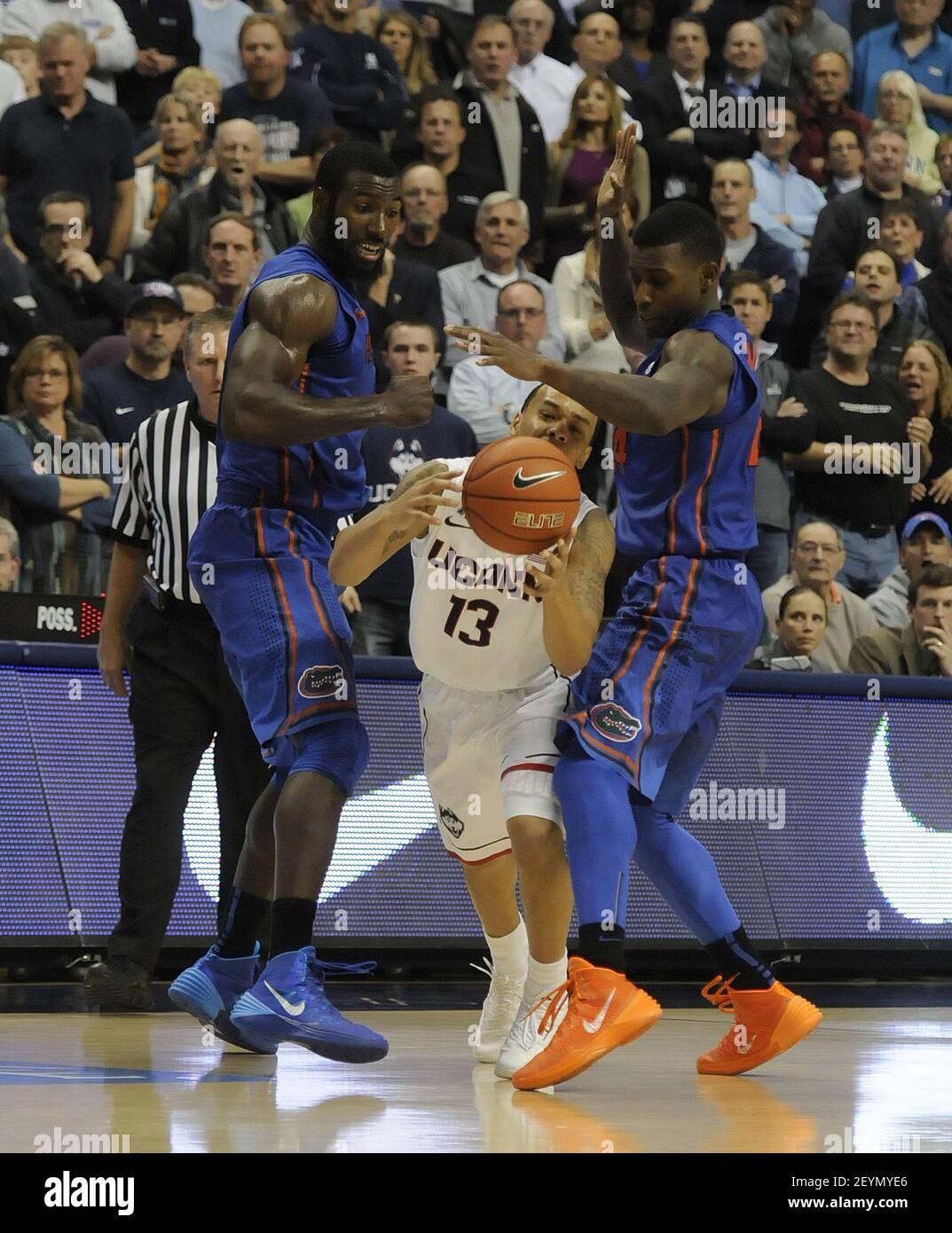 Connecticut Huskies' Shabazz Napier breaks out of a trap of Florida ...
