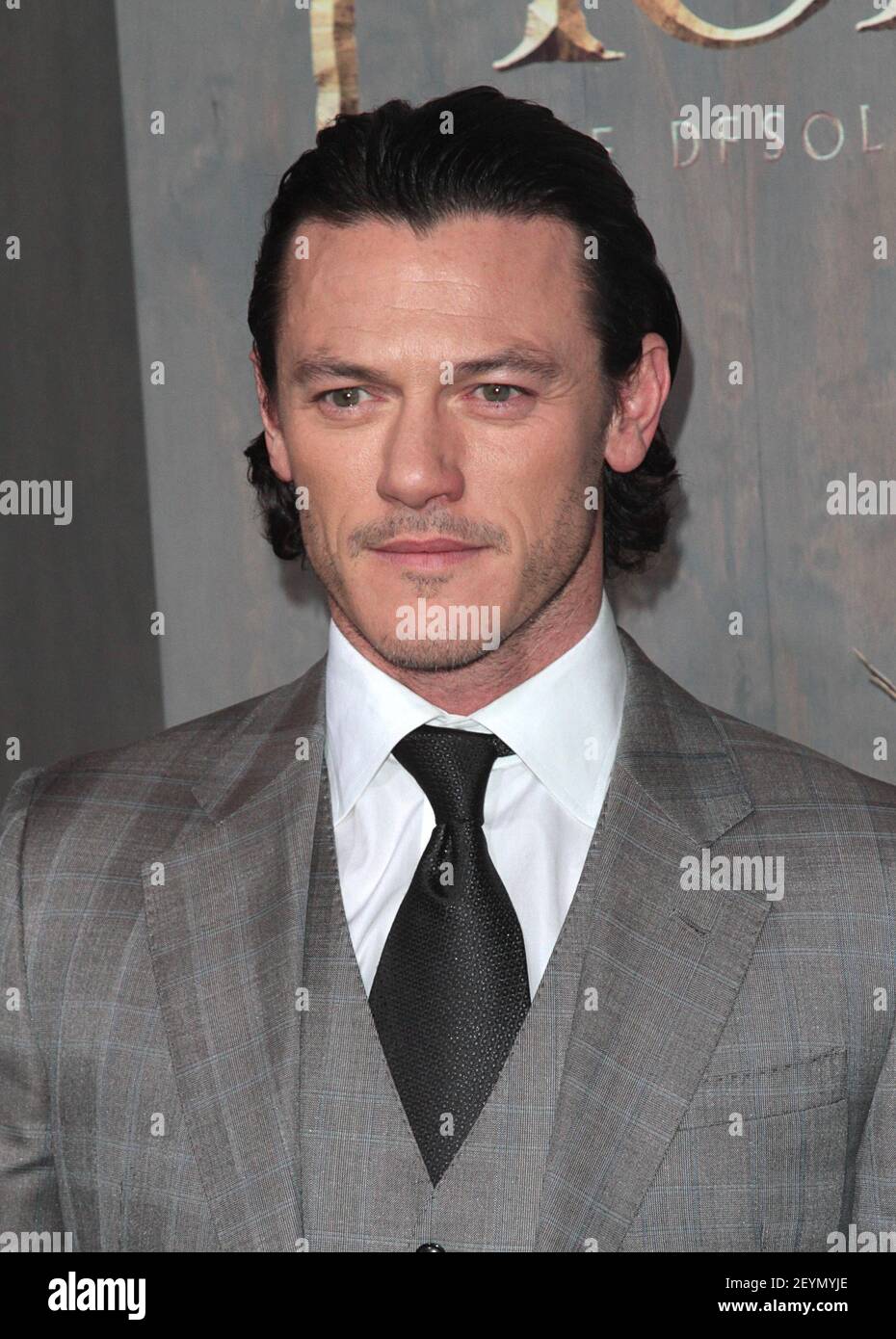 Luke Evans attends The Los Angeles Premiere of "The Hobbit: The ...