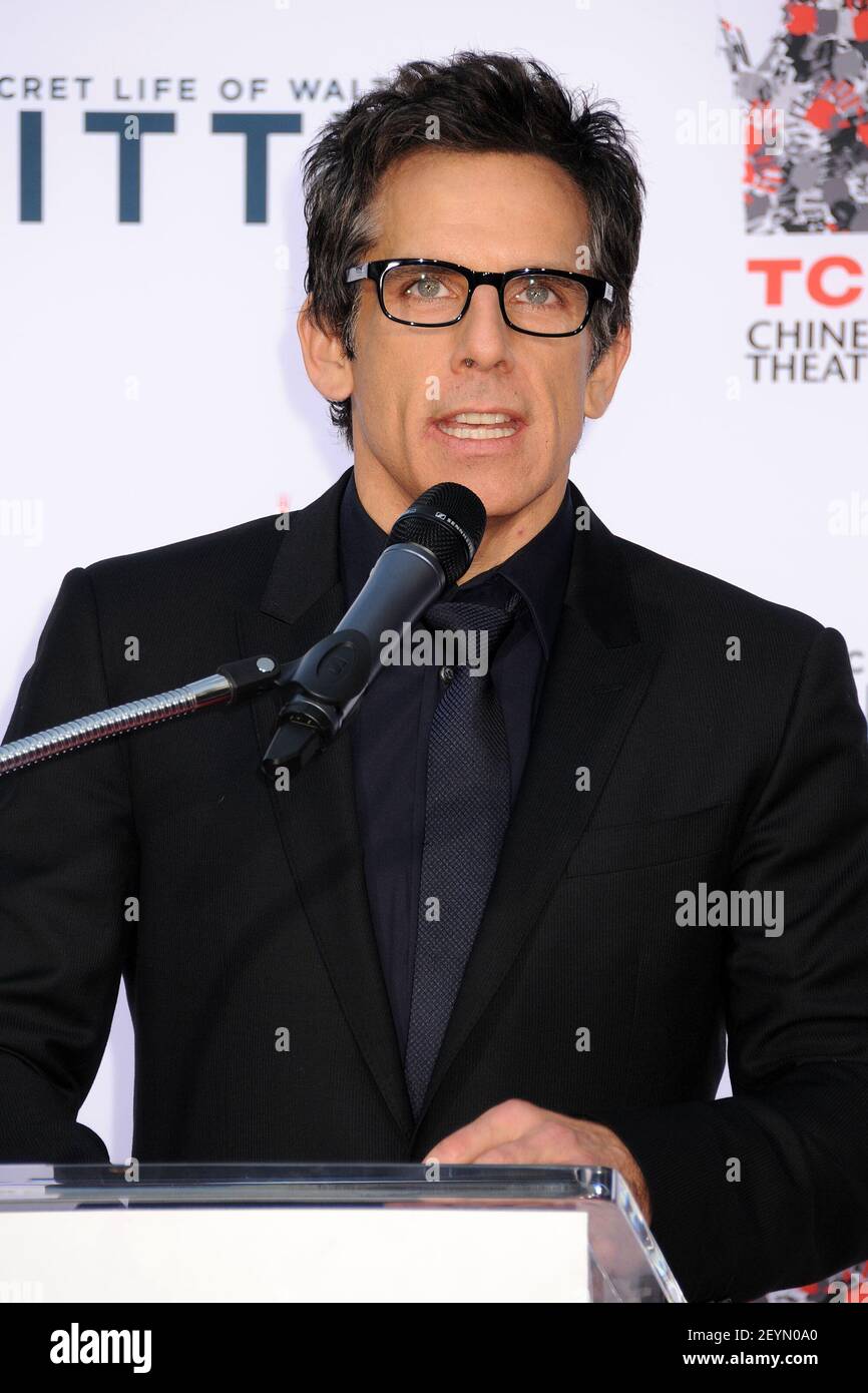 3 December 2013 - Hollywood, California - Ben Stiller. Ben Stiller Hand ...