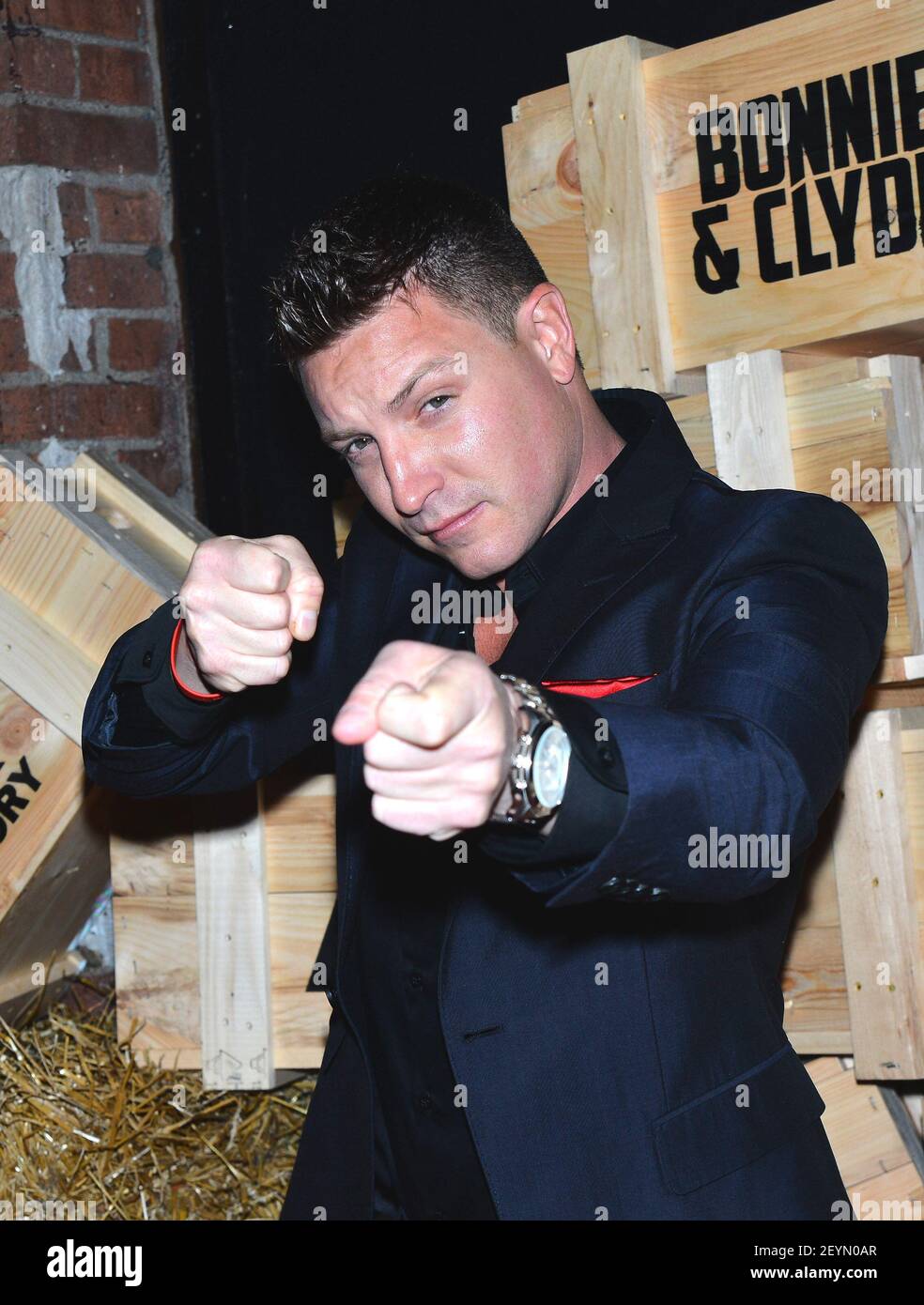 Lane Garrison attends the A&E Premiere Party for "Bonny & Clyde" in Los ...