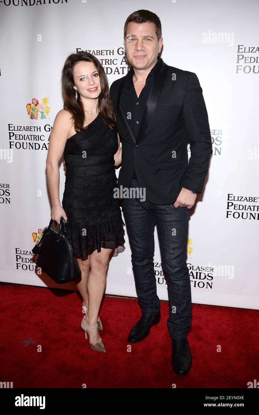 (L-R) Sasha Cohen and Tom Murro attend the Elizabeth Glaser Pediatric ...