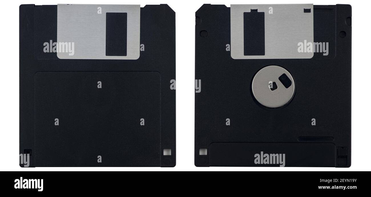 Two floppy disks against the white background Stock Photo - Alamy