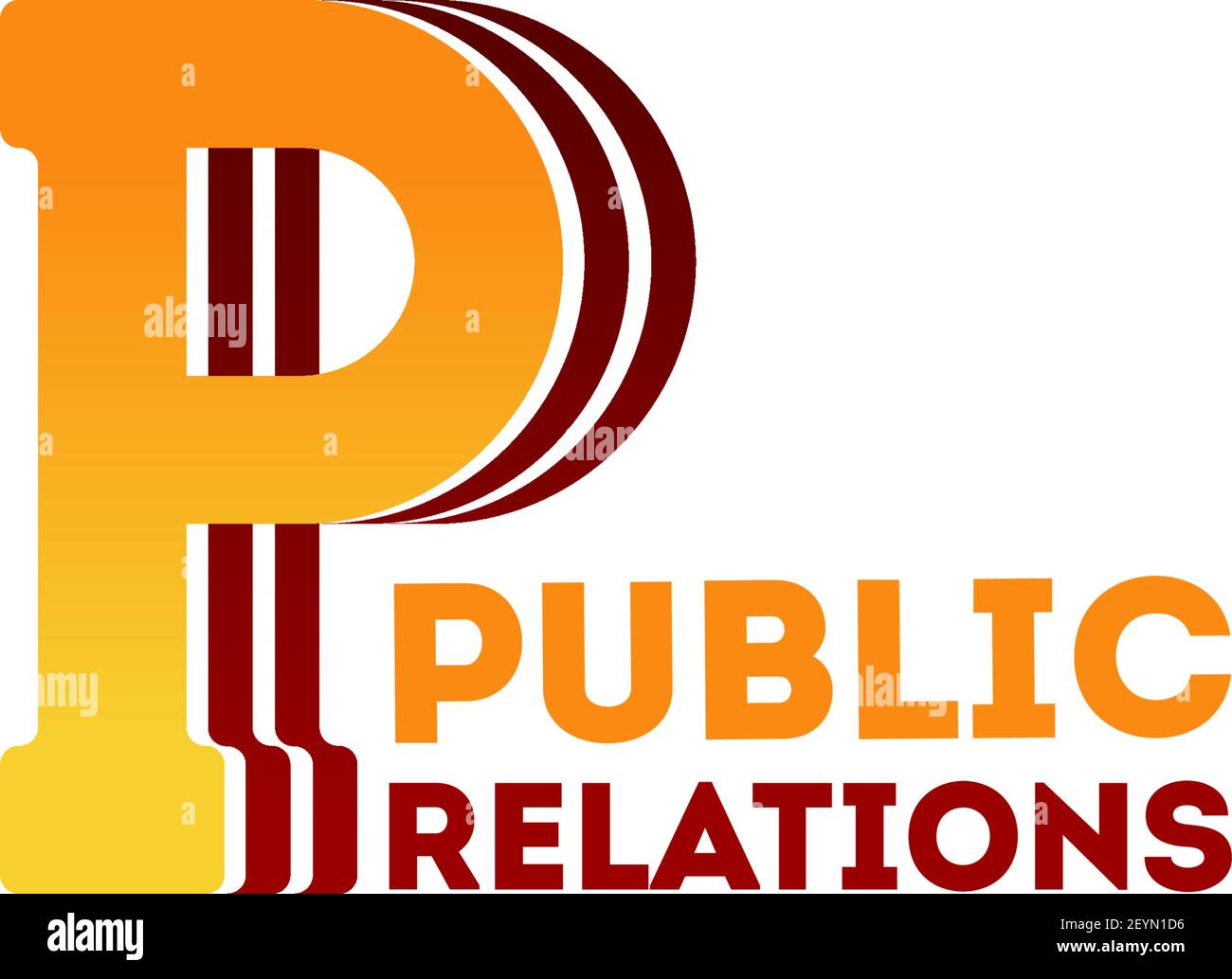 Public relations vector icon isolated on a white background. Creative ...