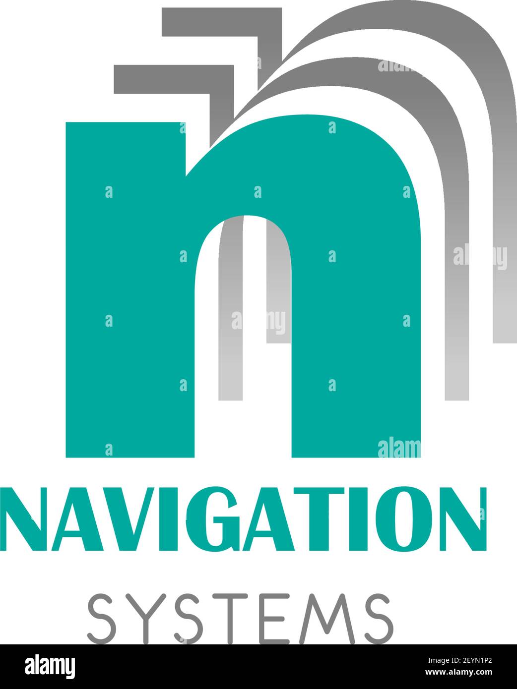 Navigation systems vector icon isolated on a white background. Concept ...