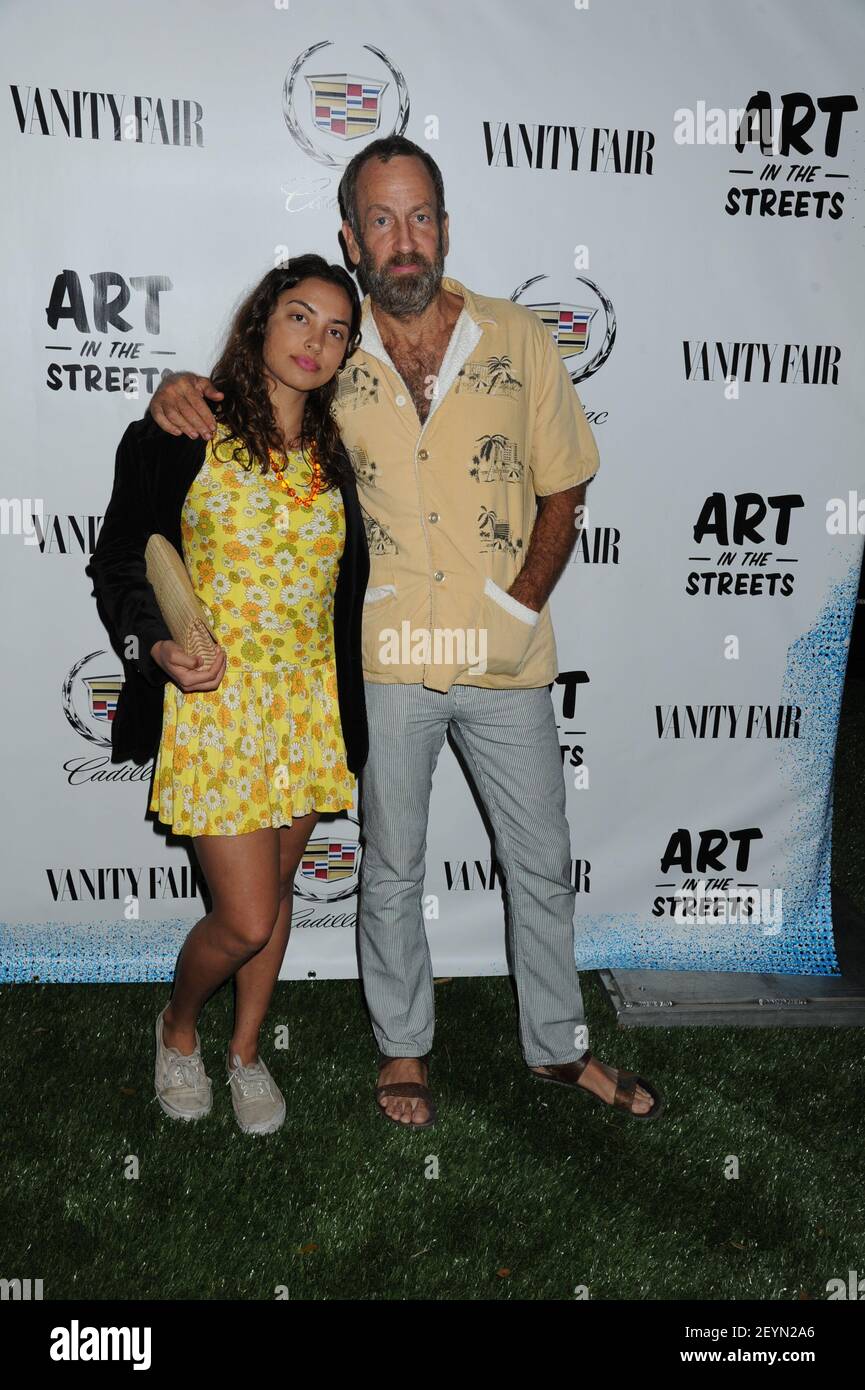 Malia Scharf, Kenny Scharf attends the Vanity Fair and Cadillac's Art ...