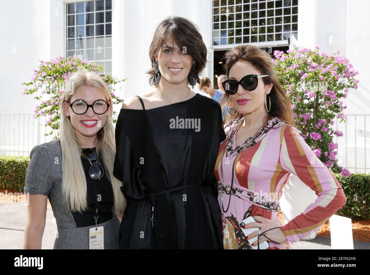 Jennifer Temen, Ylinka Barotto and Tara Solomon are seen during Pulse ...