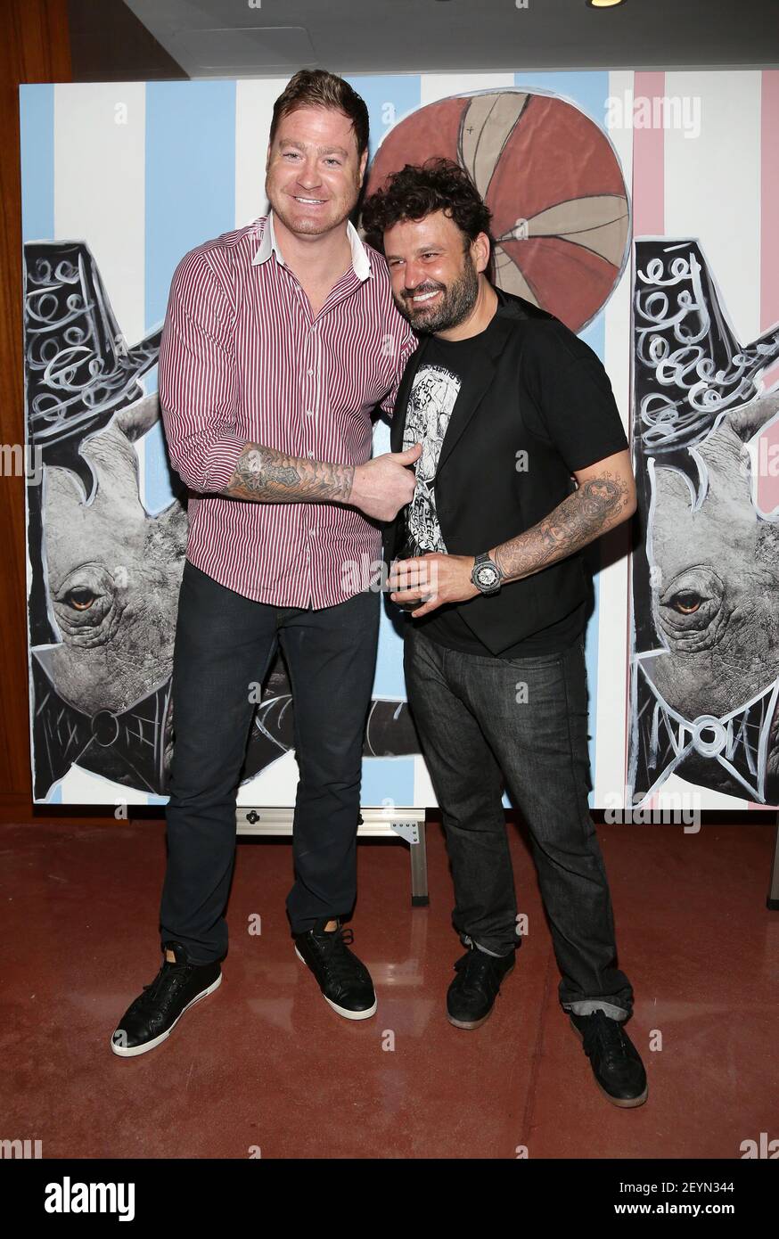 Jeremy Shockey and Domingo Zapata attend Domingo Zapata's Art Basel ...