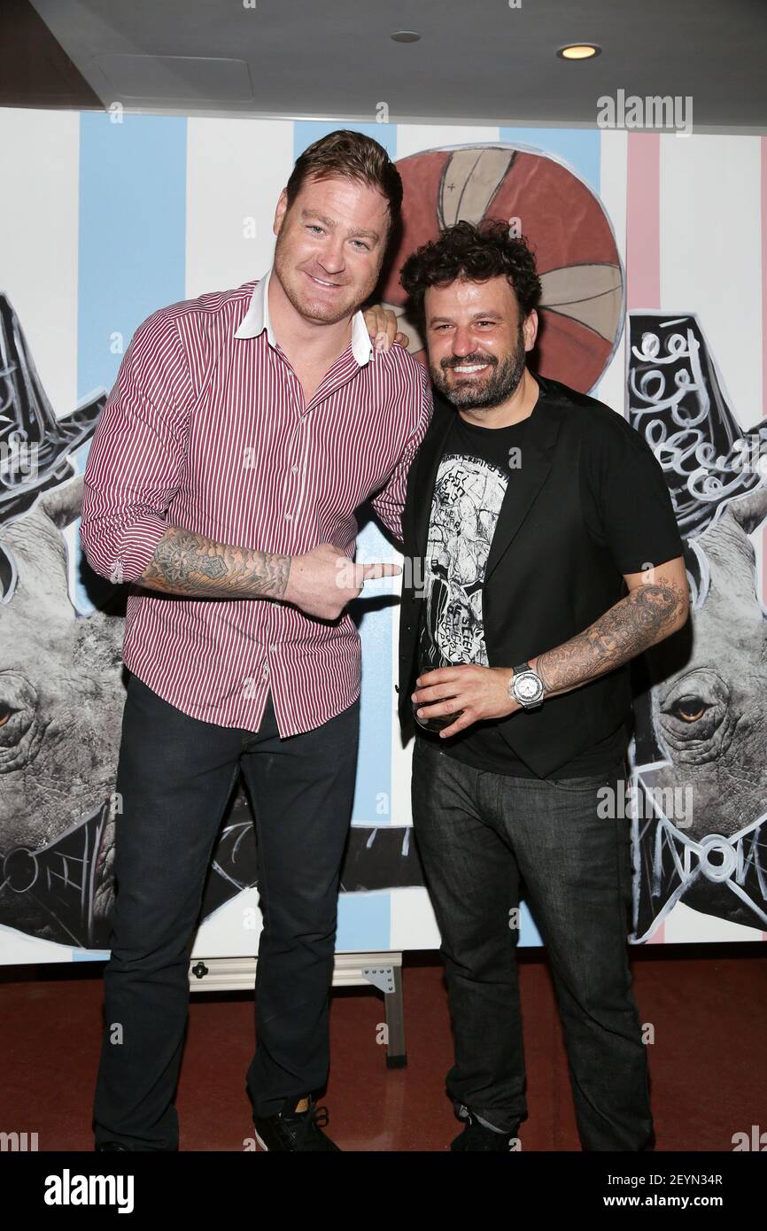 Jeremy Shockey and Domingo Zapata attend Domingo Zapata's Art Basel ...