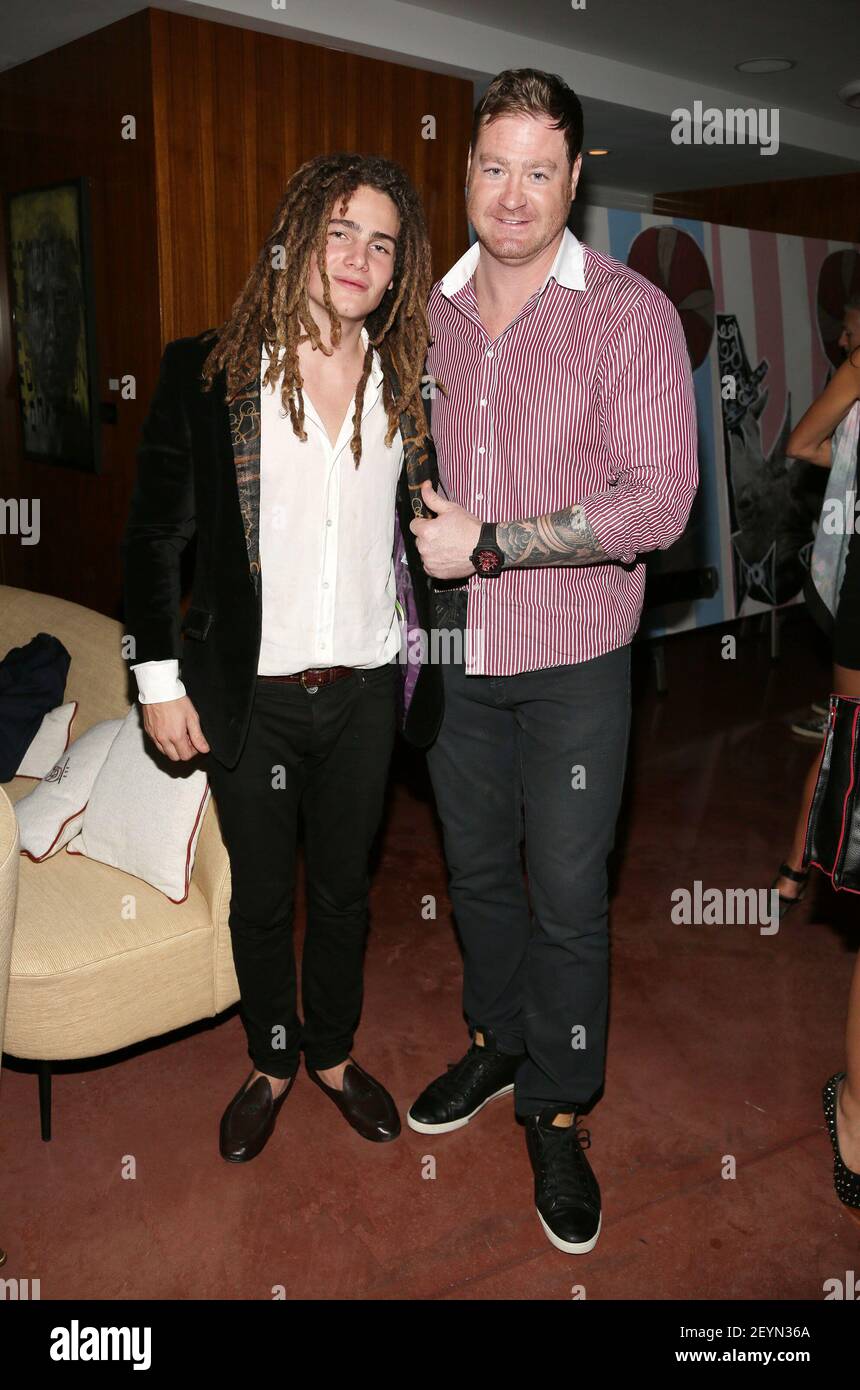 Ford model Morgan O'Connors and Jeremy Shockey attend Domingo Zapata's ...