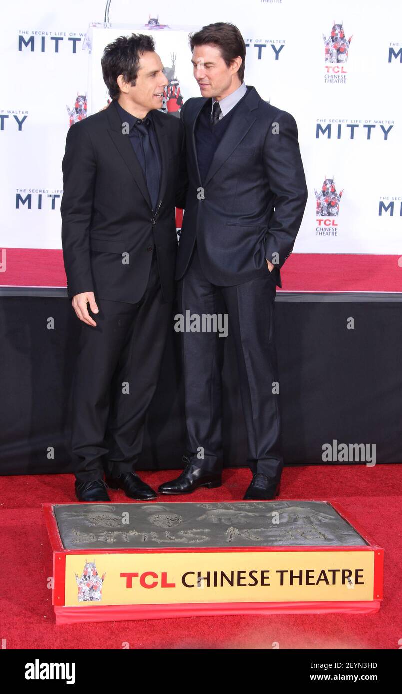 03 December 2013 - Hollywood, California - Ben Stiller, Tom Cruise. Ben ...