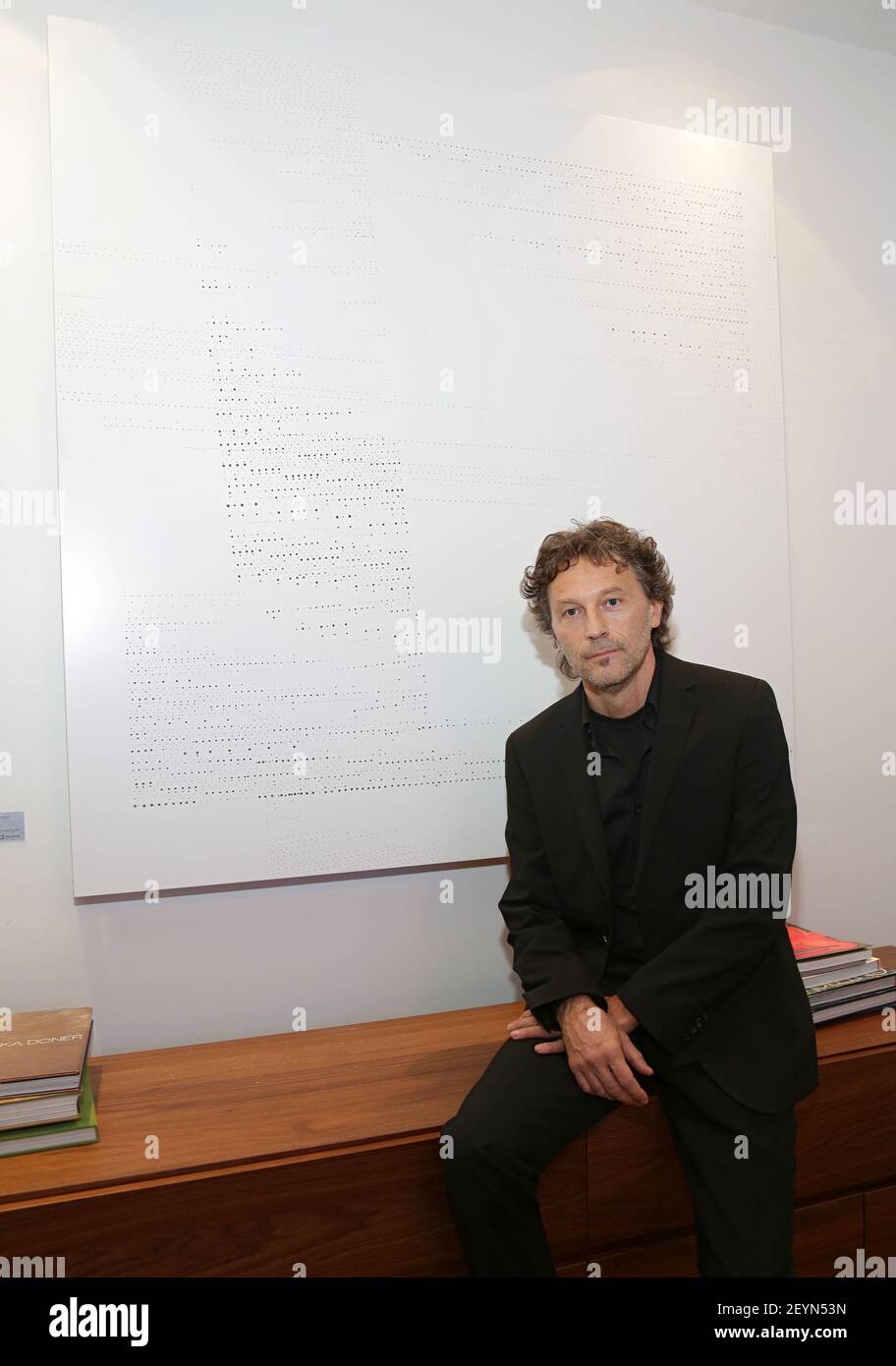 Artist Riccardo De Marchi attends Marea Artist Reception Featuring ...