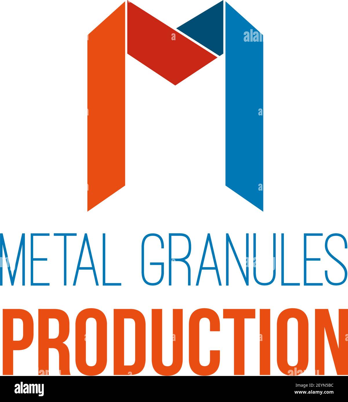 Vector icon for metal granules production business. Concept of metal ...