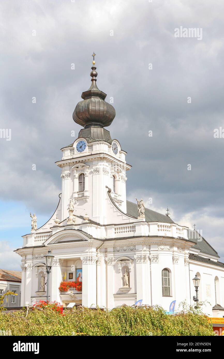 Basilica in Wadowice, Poland. Tourists destination Stock Photo - Alamy