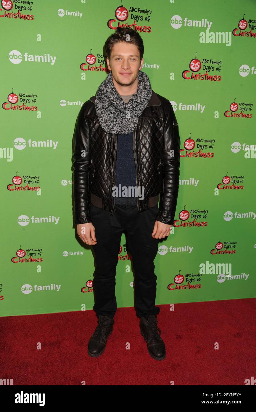 Brett Dier attends the ABC Family's 25 Days Of Christmas Party, held at ...