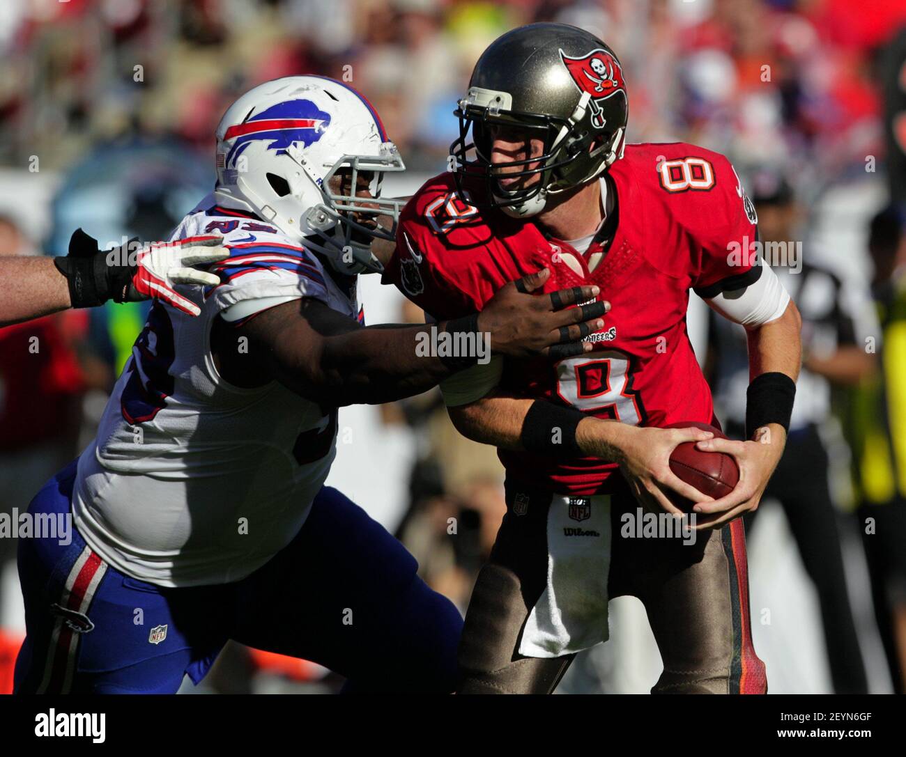 Buffalo Bills defensive tackle Marcell Dareus (99) sacks Tampa Bay ...