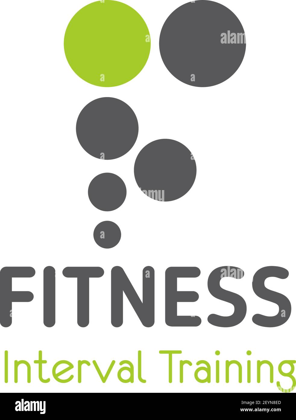 Fitness interval training vector icon isolated on a white background ...