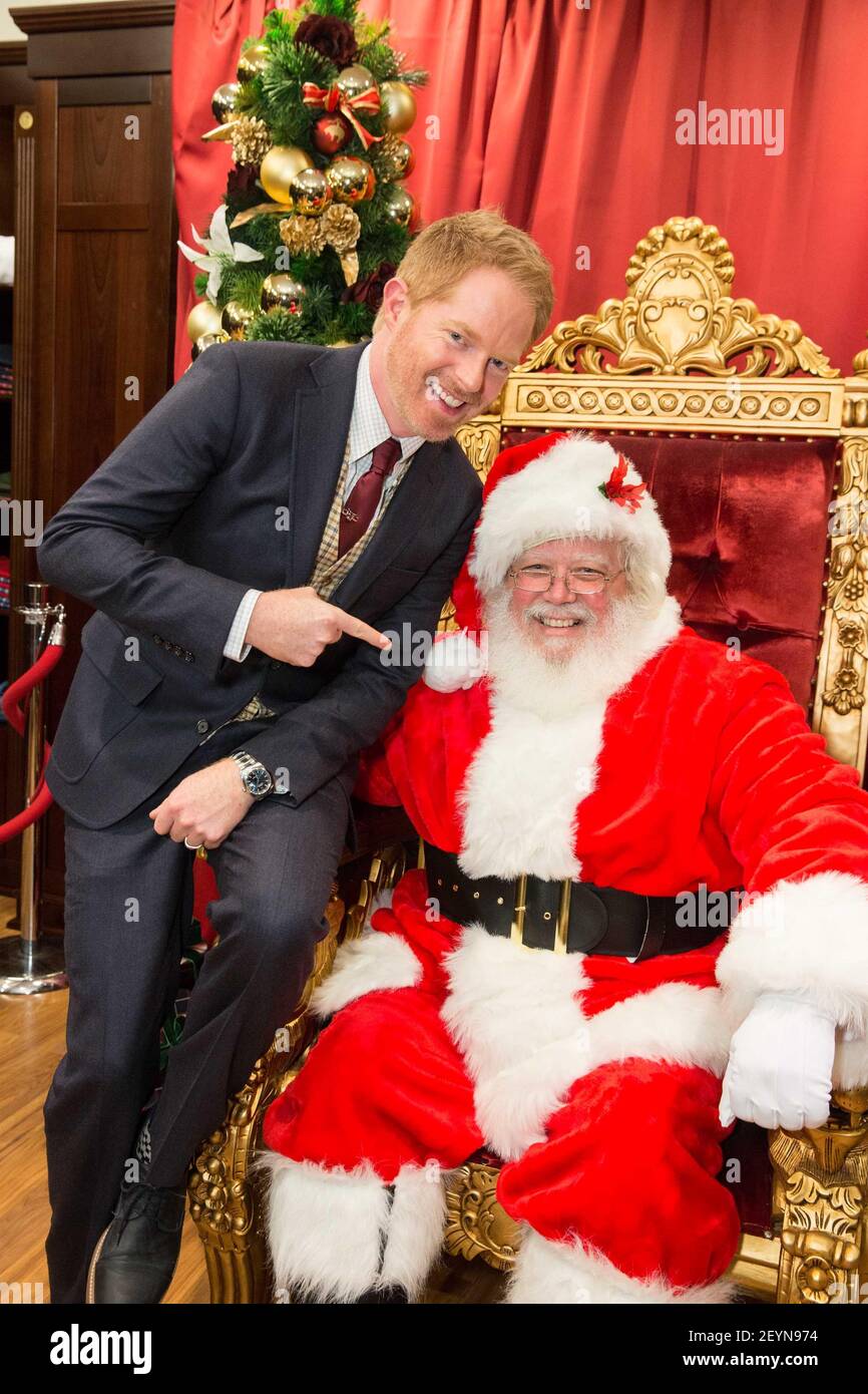 Jesse Tyler Ferguson, Santa Claus attend the Brook Brothers' Holiday ...