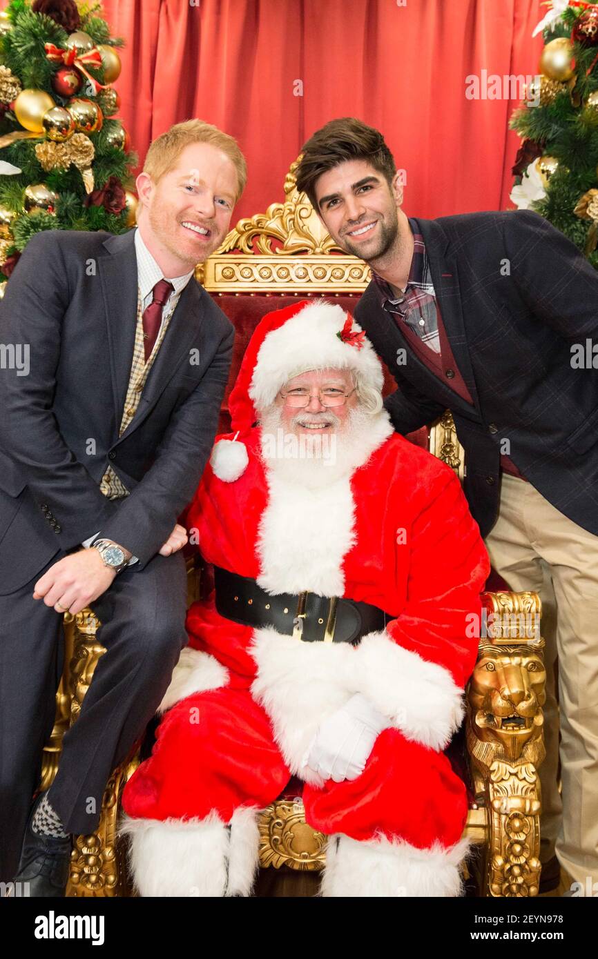 Jesse Tyler Ferguson, Santa Claus, Justin Mikita attend the Brook ...