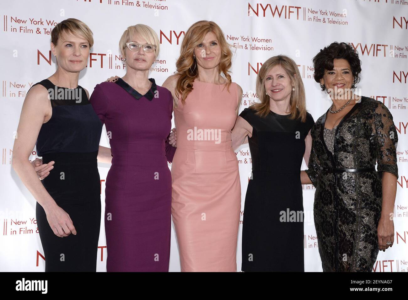 (L-R) Robin Wright , Ellen Barkin, Connie Britton, Frances Berwick ...