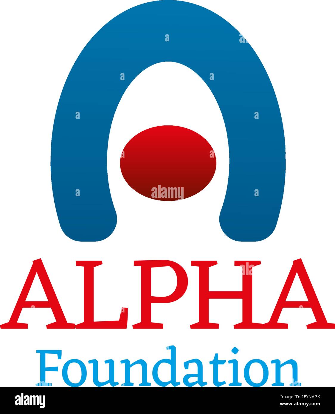 Alpha foundation vector sign isolated on a white background. Abstract ...