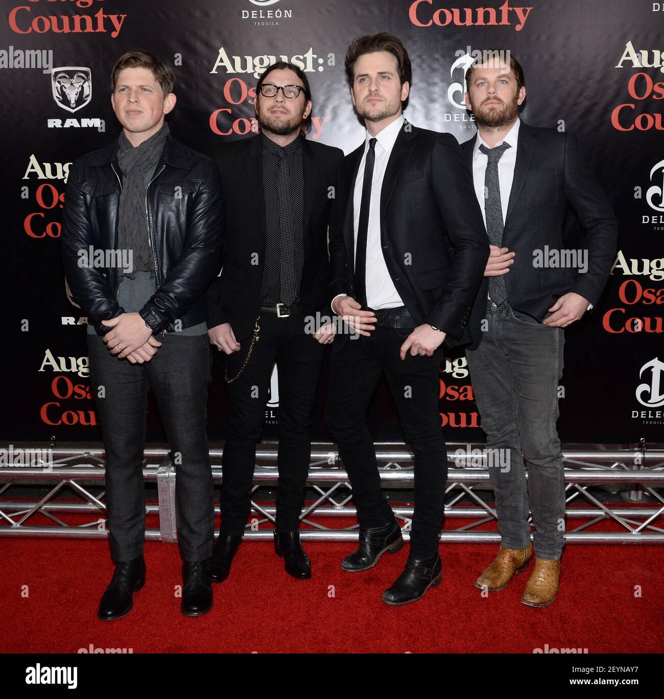 (L-R) Matthew Followill, Nathan Folllowill, Jared Followill and Caleb ...