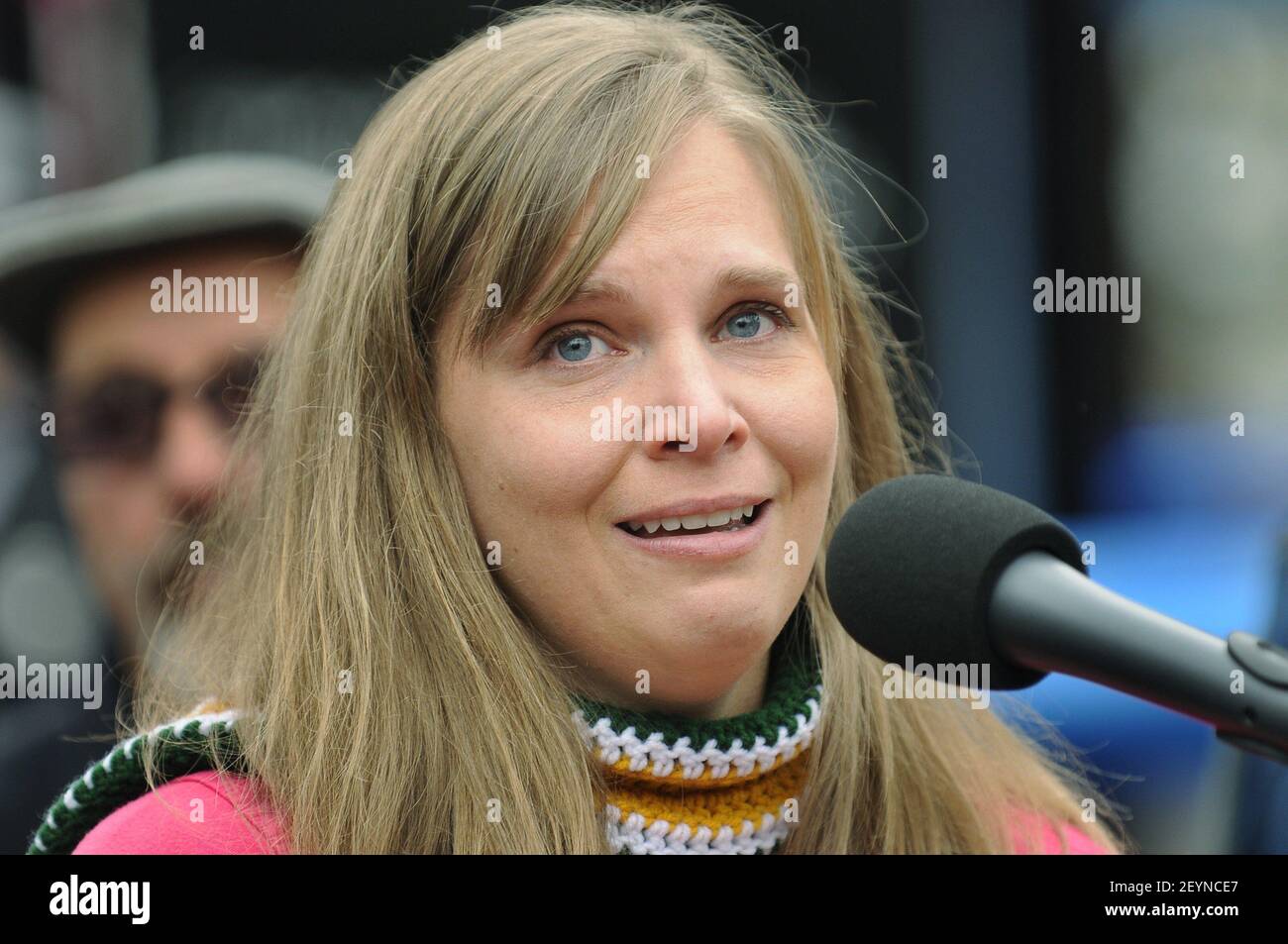 Alissa Parker speaks about her daughter, Emilie, during a dedication ...