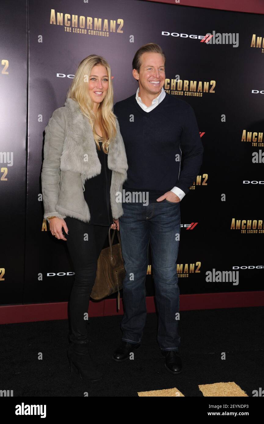 Newscaster Alice Gainer, Chris Wragge attends the Anchorman 2: The ...