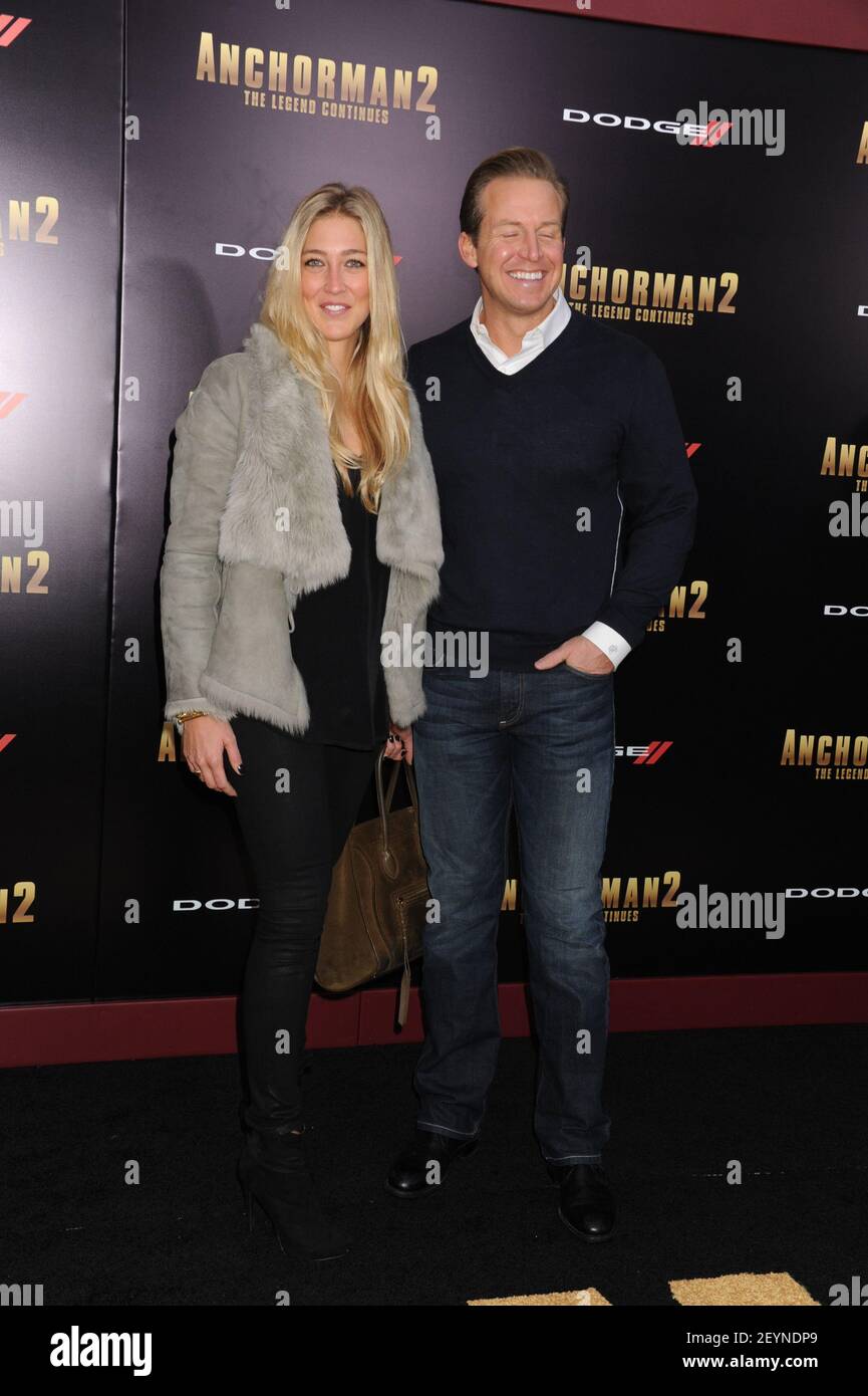 Newscaster Alice Gainer, Chris Wragge attends the Anchorman 2: The ...