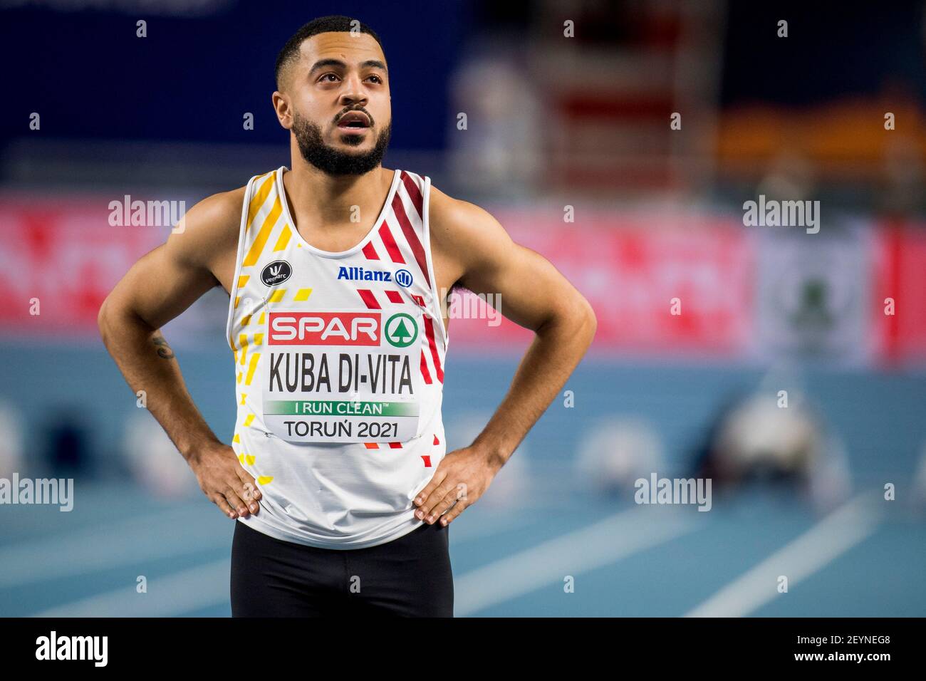 Belgian Gaylord Kuba Di-Vita pictured after the first round of the men ...