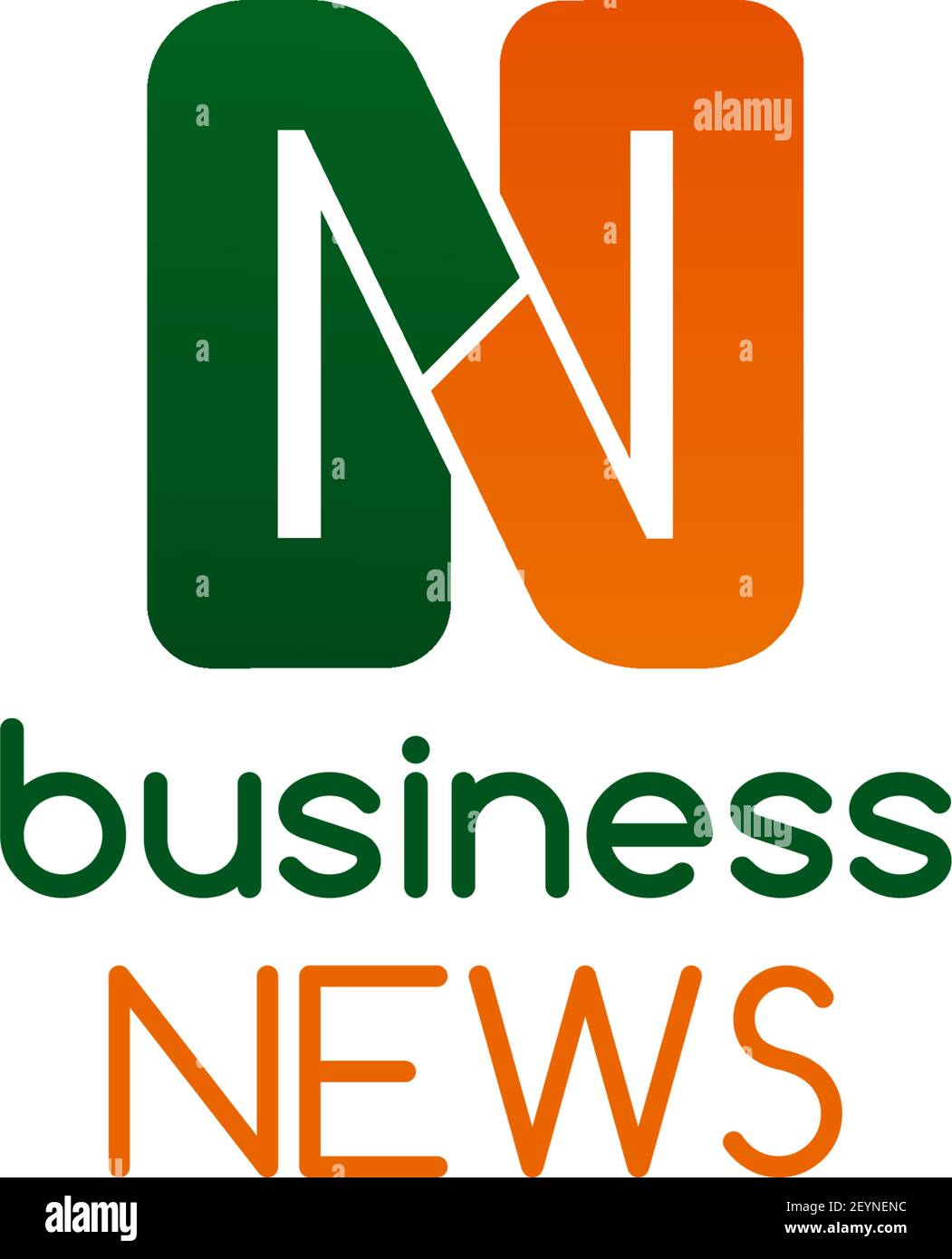 Business news vector icon isolated on a white background. News symbol ...