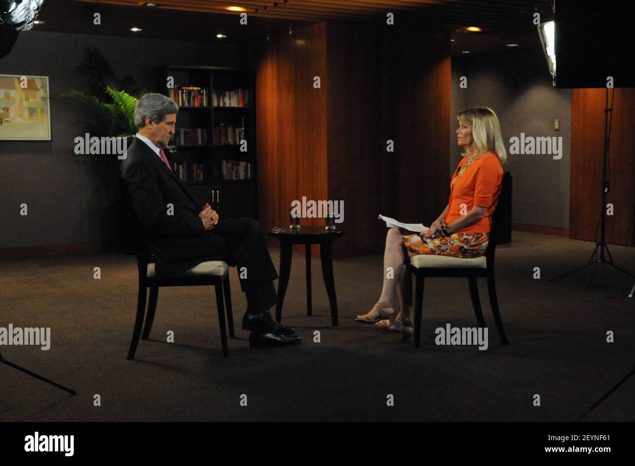 U.S. Secretary of State John Kerry sits down for an interview with ABC ...