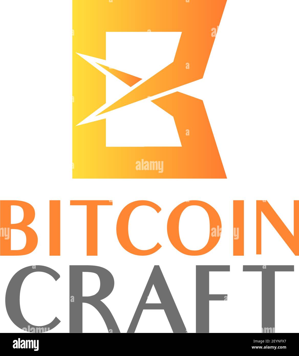 Bitcoin craft vector icon isolated on white background. Concept of ...