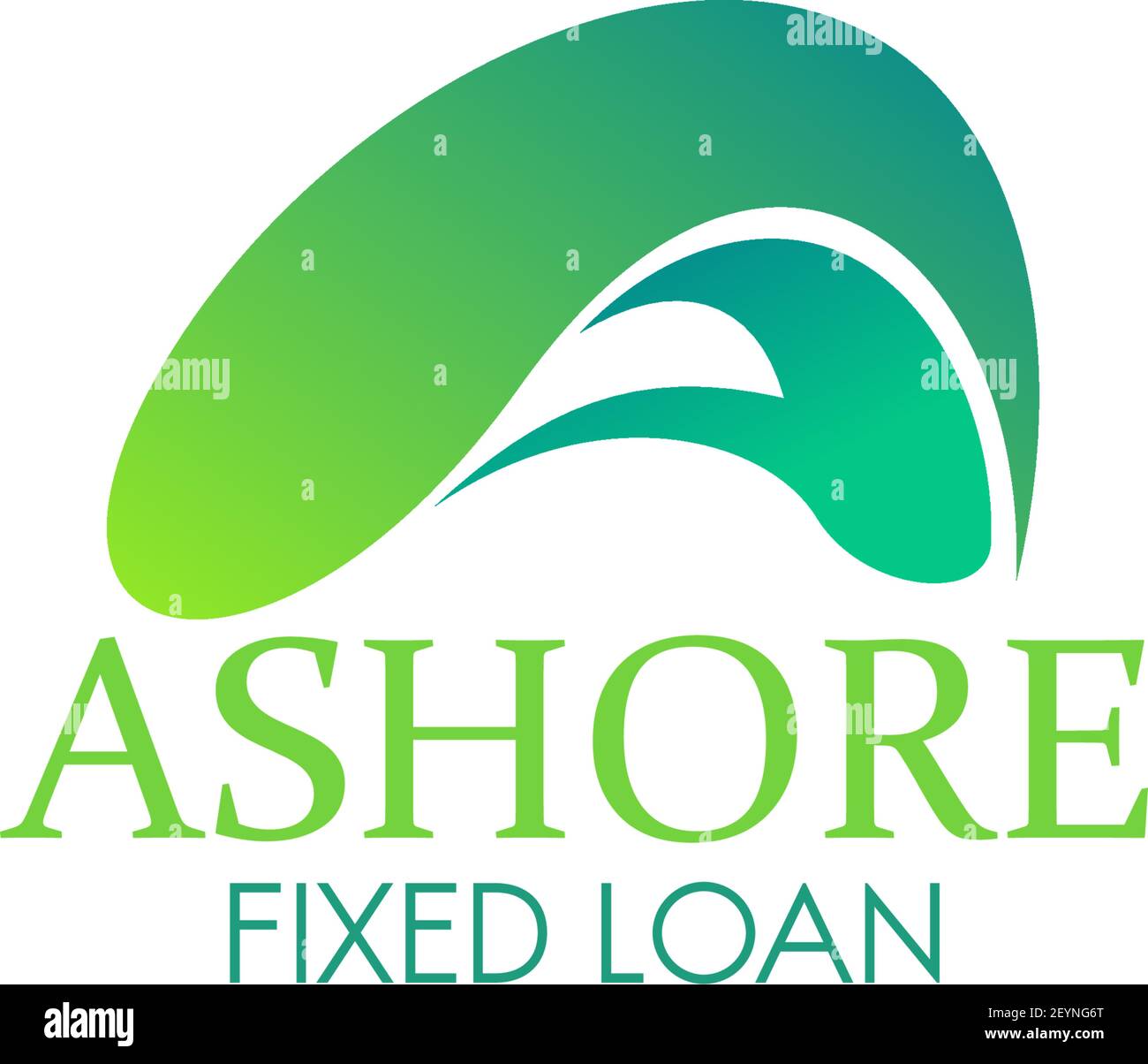 Ashore fixed loan vector icon isolated on white background. Concept of ...