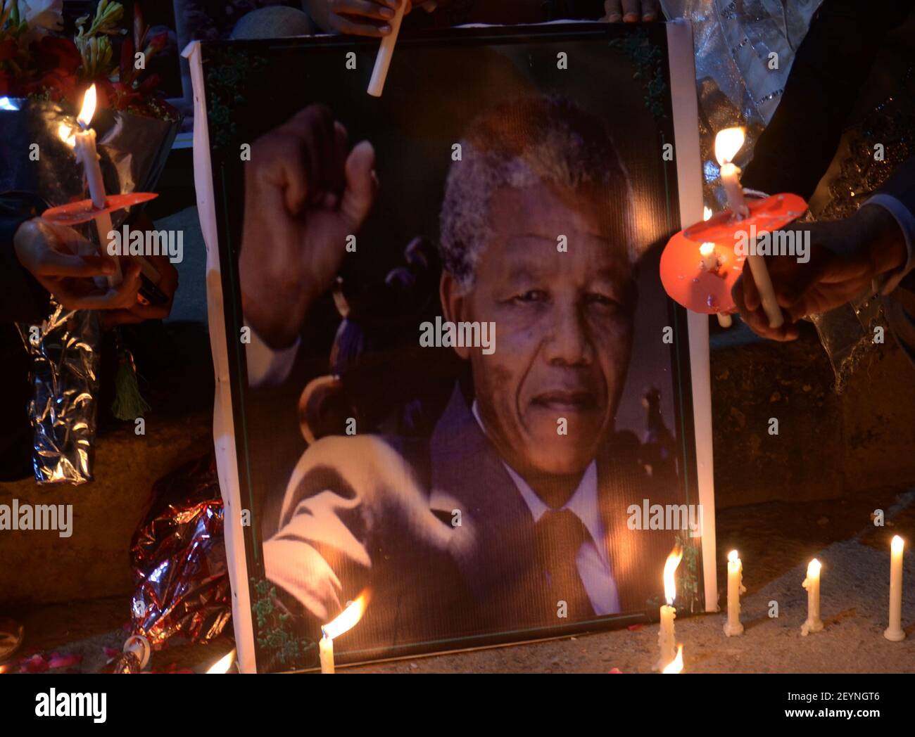 Pakistani Activists of Christians Media Services (CMS) light candles in ...