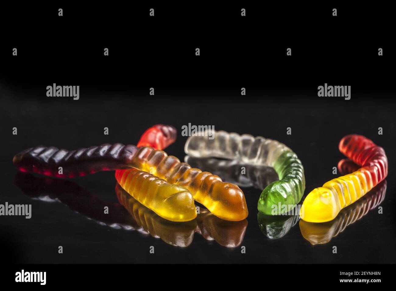 Colorful Jelly Worms Stock Photo - Alamy