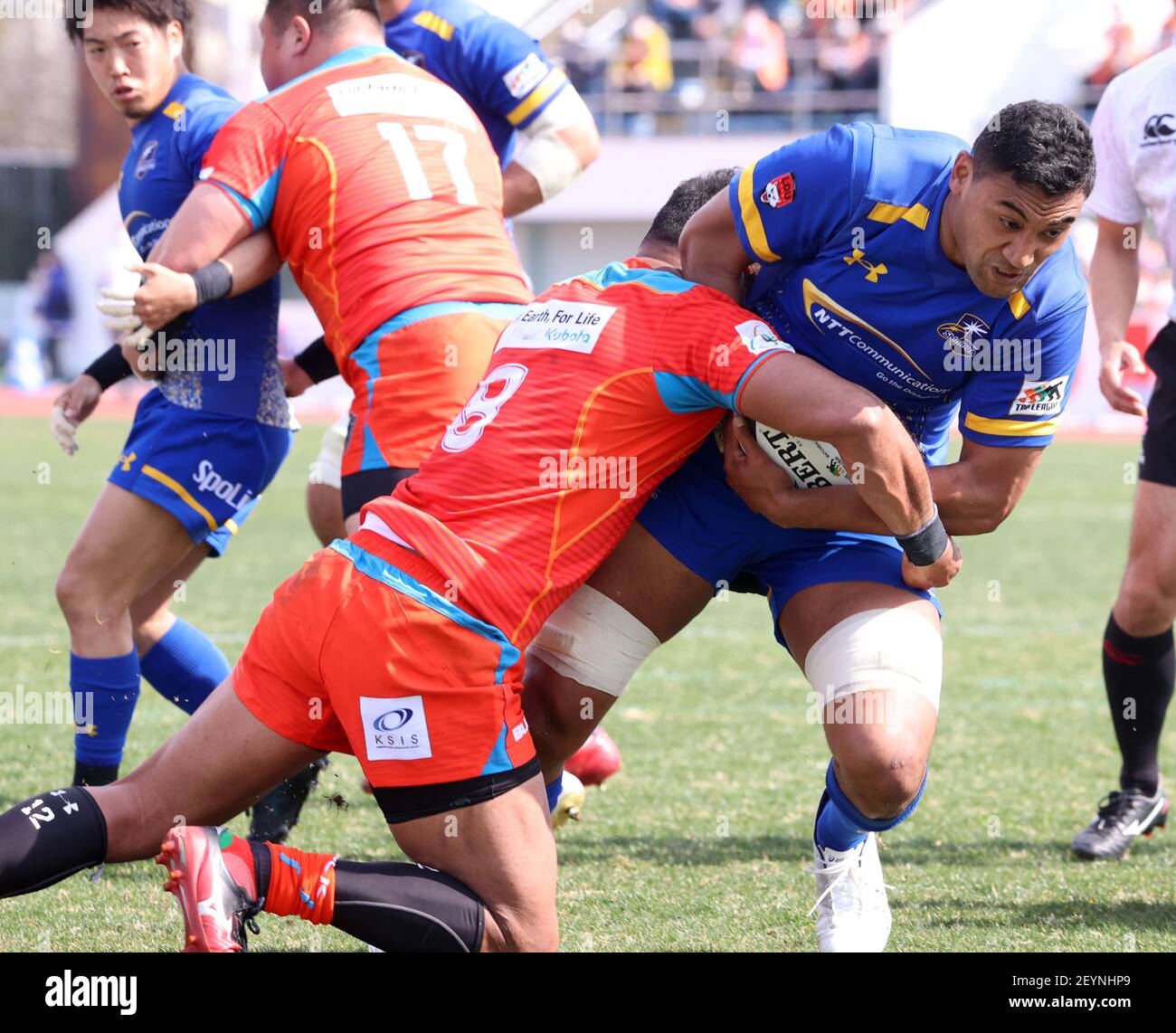 Tokyo, Japan. 6th Mar, 2021. NTT Communications Shining Arcs flanker ...