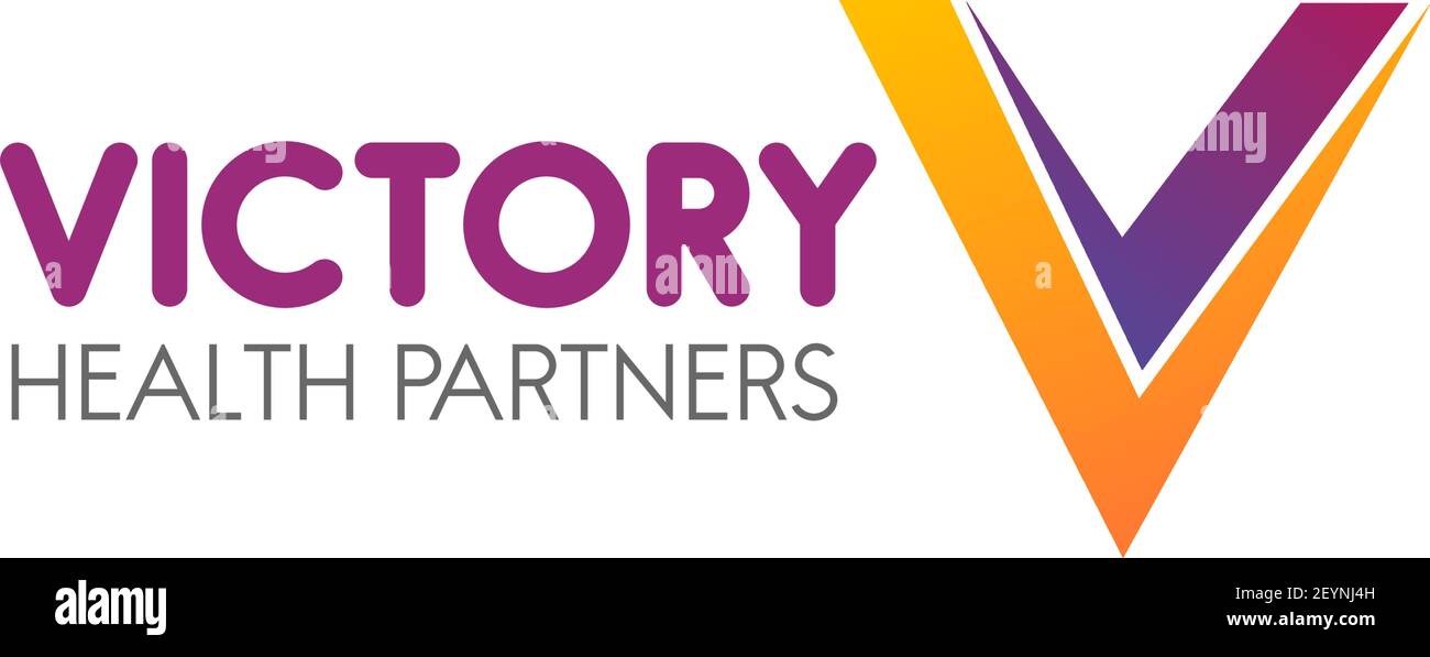 Victory health partners vector icon isolated on white background ...