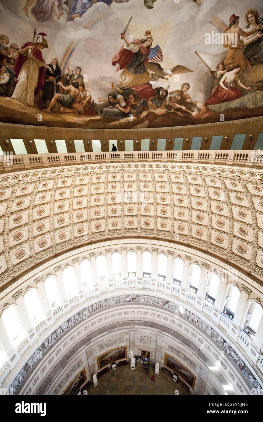 Constantino Brumidi's painting of the 'Apotheosis of Washington' is ...