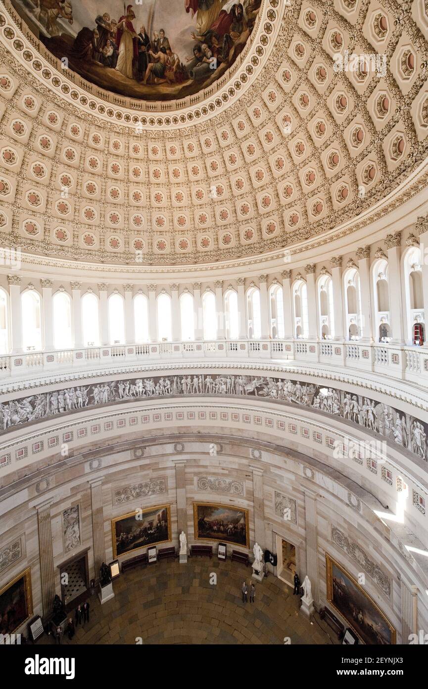 Constantino Brumidi's painting of the 'Apotheosis of Washington' is ...