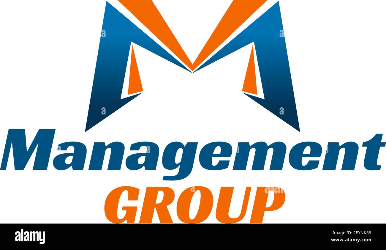 Creative vector icon for management group isolated on a white ...