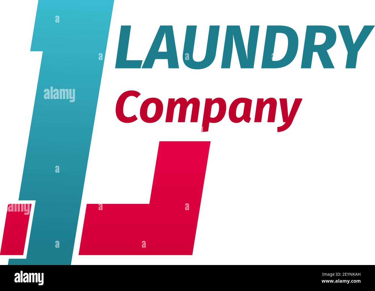 laundry company vector icon isolated on white background. Creative ...